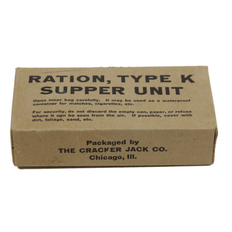 Ration K, Supper Unit, 1st Type, Complete and Untouched