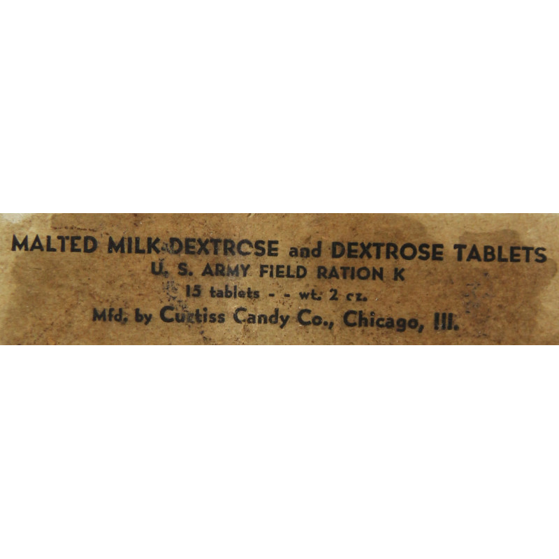 Paquet de comprimés, lait malté au dextrose et dextrose, Malted Milk ...