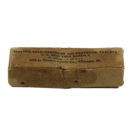 Packet, Malted Milk-Dextrose and Dextrose Tablets, Field Ration K