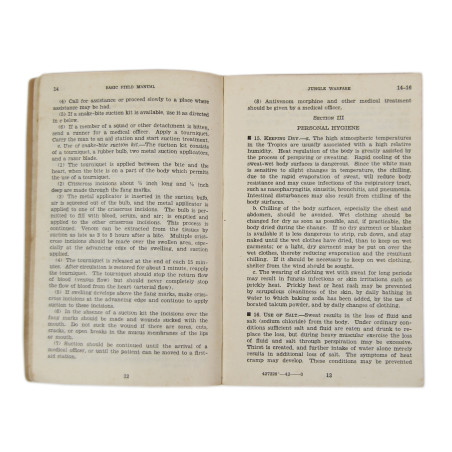 Manual, Field, Basic, FM 31-20, Jungle Warfare, 1941