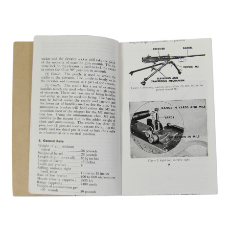Manual, Field, FM 23-65, Browning Machine Gun, Caliber .50 HB, M2, 1944
