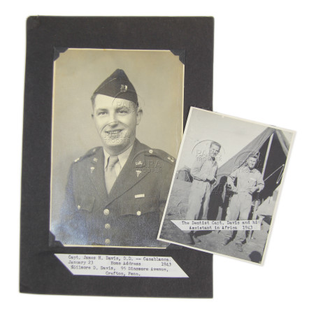 Photos, Capt. James H. Davis, Dentist, Casablanca 1943
