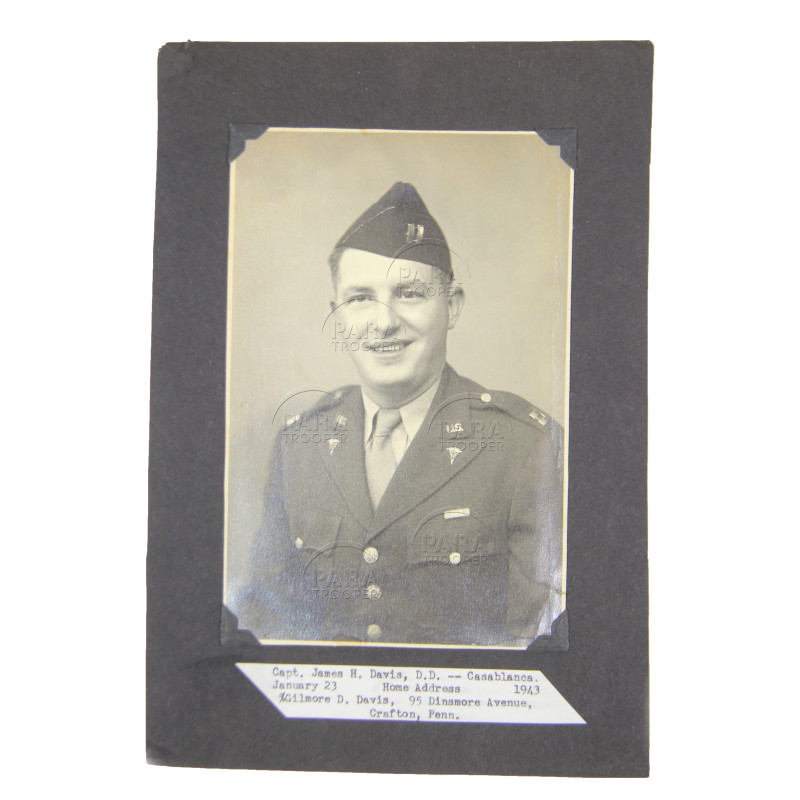 Photos, Capt. James H. Davis, Dentist, Casablanca 1943