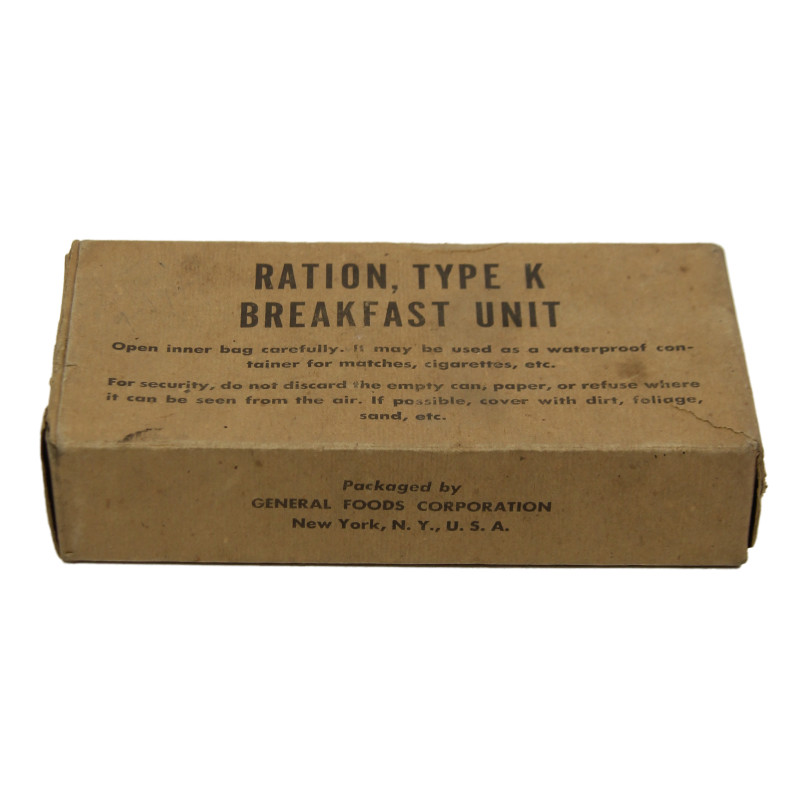 Ration, Type K, Breakfast Unit, 1st Type