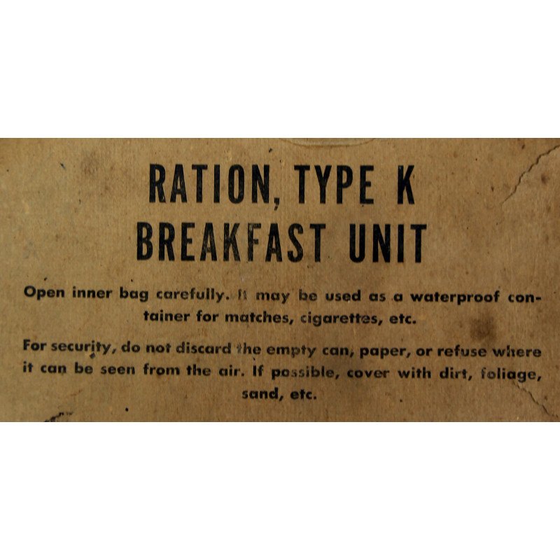 Ration, Type K, Breakfast Unit, 1st Type