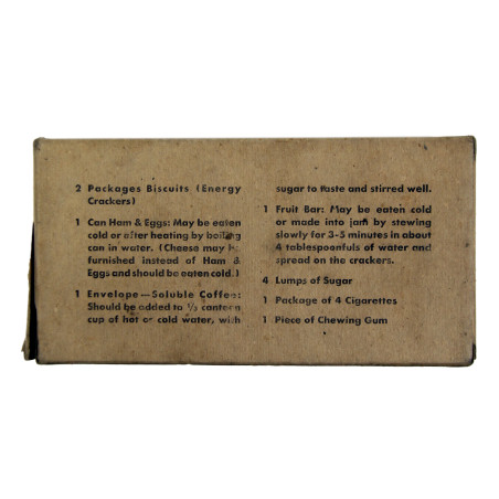 Ration, Type K, Breakfast Unit, 1er type
