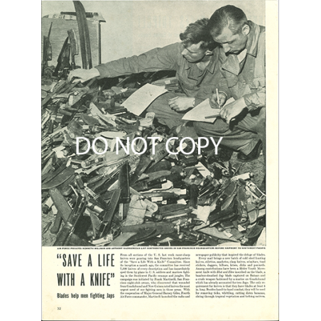 Page, LIFE Magazine, "Save a Life With a Knife"