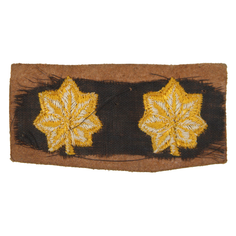 Rank insignias, Major, Pair, on leather