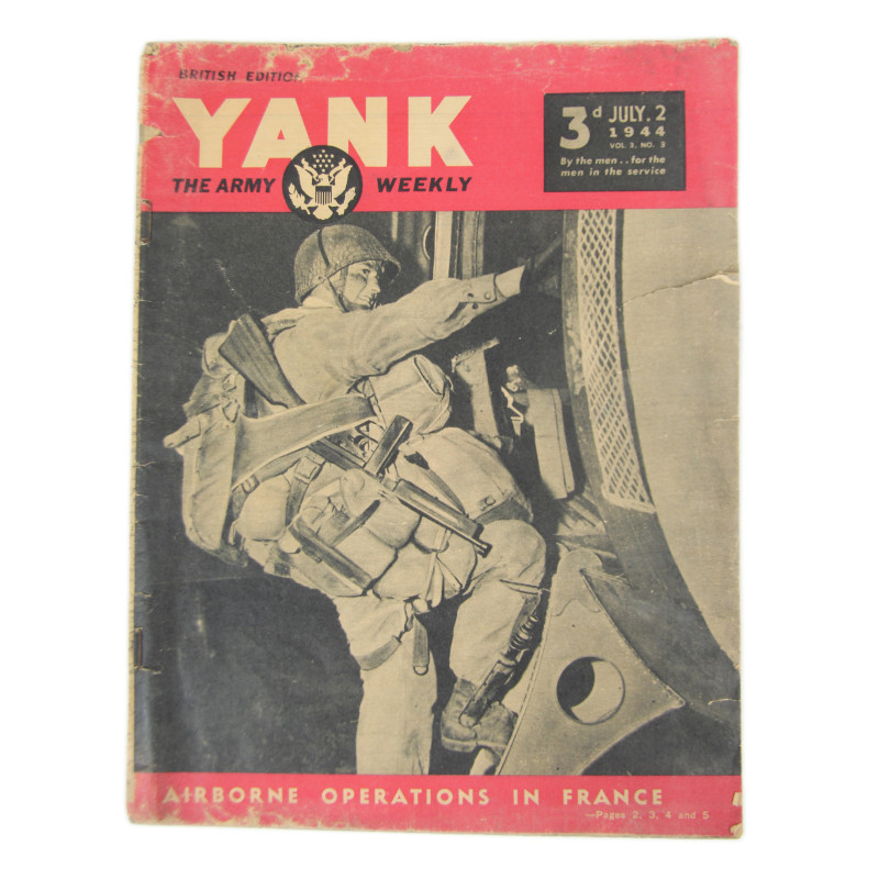 Magazine YANK, 2 juillet 1944, "Airborne Operations in France", Pvt ...