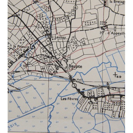 Map, Allied, CARENTAN, Edition of June 1943, Sheet No. 31/18 S.E.