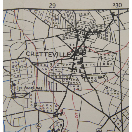 Map, Allied, CARENTAN, Edition of June 1943, Sheet No. 31/18 S.E.