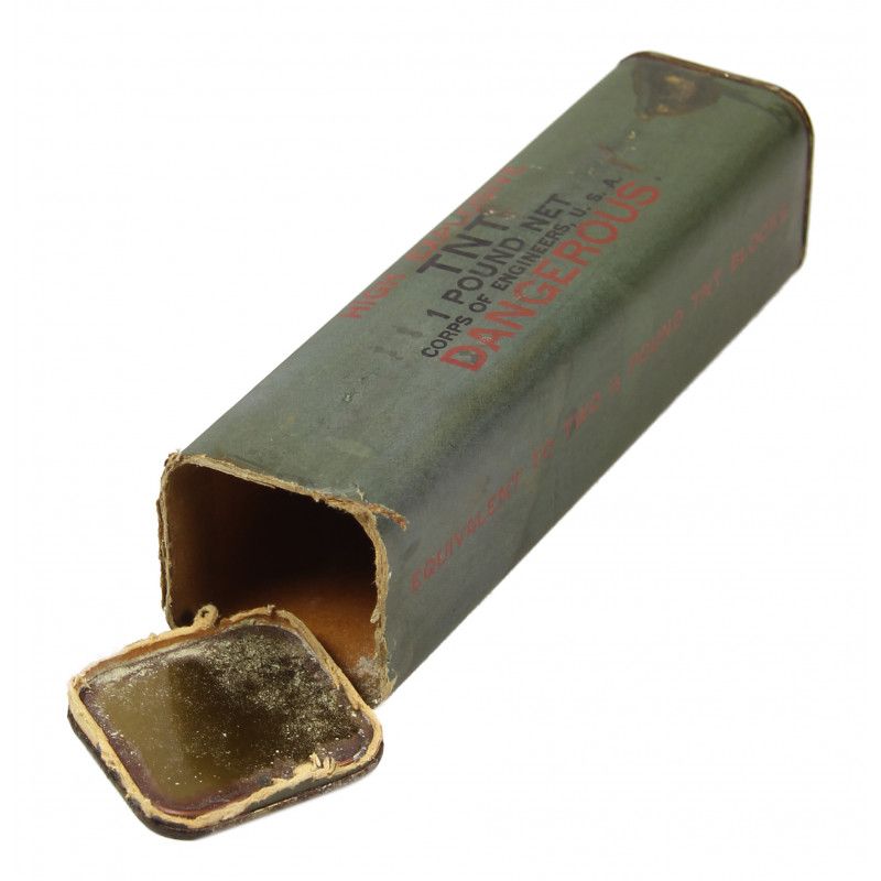 Block, TNT, 1 Pound, US Army, Demolition, Empty