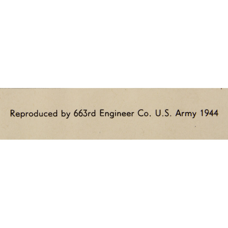 Sketch, 663rd Engineer Co., Bailey Bridge, Carentan - Saint-Lô, 1944