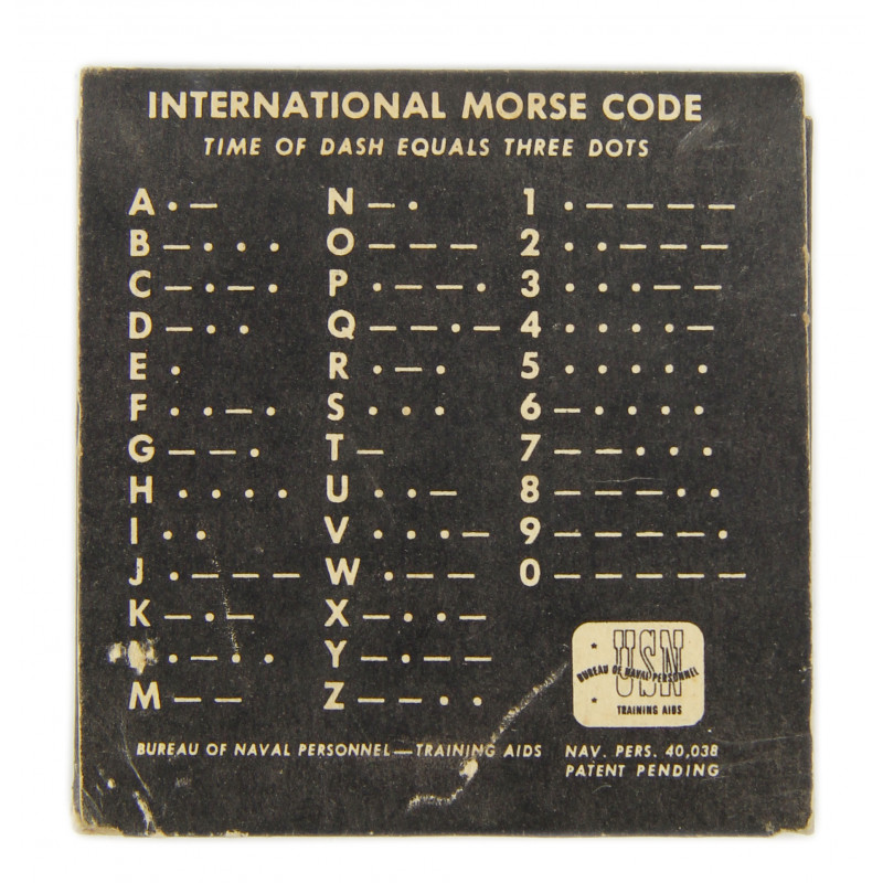 Code morse, US Navy
