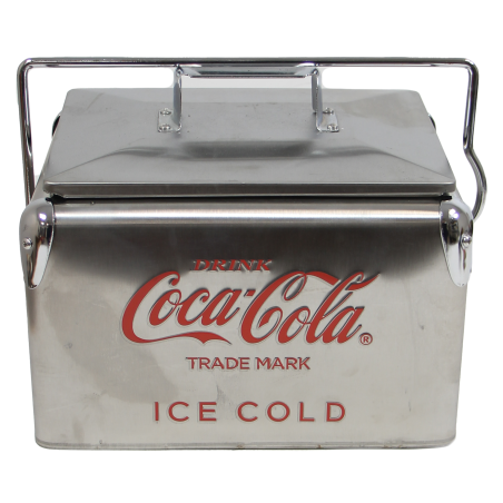 Cooler, Coca-Cola, Metal steel, Stainless, Small