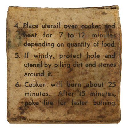 Emergency Field Cooker, "Hot Box", W. & F. MFG. CO., Ration, Ten-in-One
