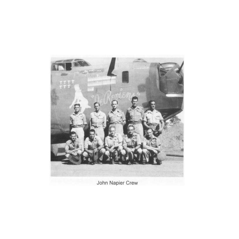 Photo, USAAF, B-24D, Nose Art, 'JE REVIENS'