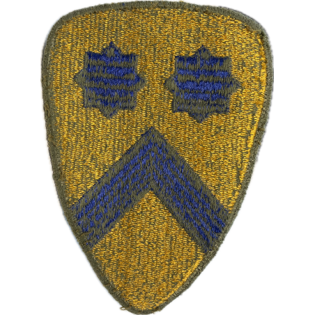 Patch, 2nd Cavalry Division, OD border, Green Back