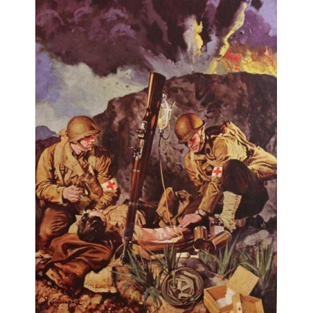 Flacon, sang et plasma, perfusion, 250 cc, US Army Medical Department ...