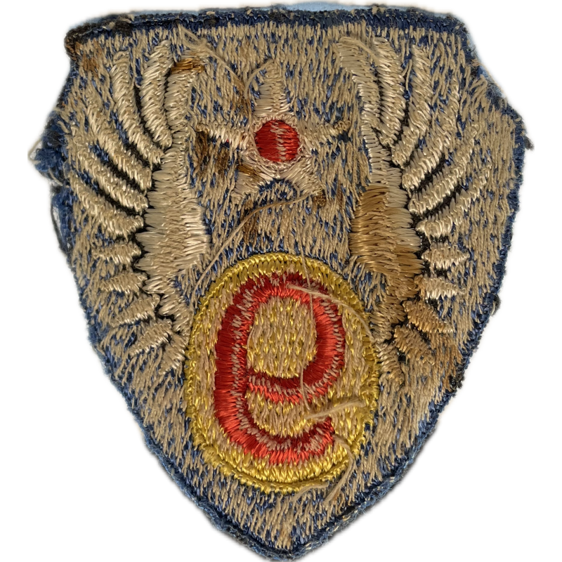 Patch, 9th Air Force, USAAF, British-Made