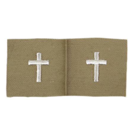 Insignias, Chaplain, Christian, US Army, Cloth, Mint