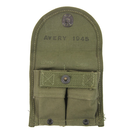 Pouch, Magazine, M1 Carbine, AVERY 1945, OD 7