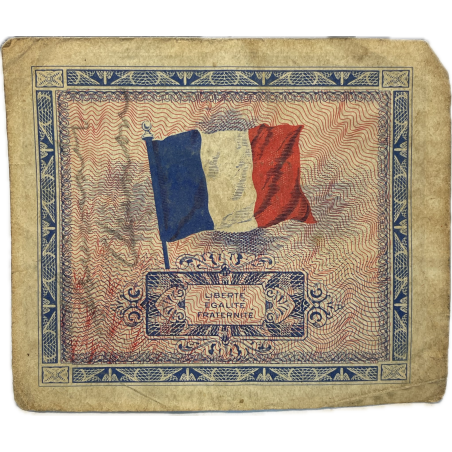Banknote, 5 Francs, Invasion Money, 1944
