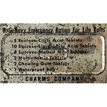 Ration, Emergency, US Navy, for Life Rafts, CHARMS COMPANY, Full