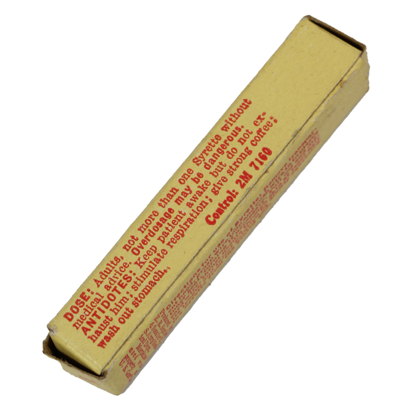 Syrette, Morphine, E.R. SQUIBB & SONS, US Army Medical Department