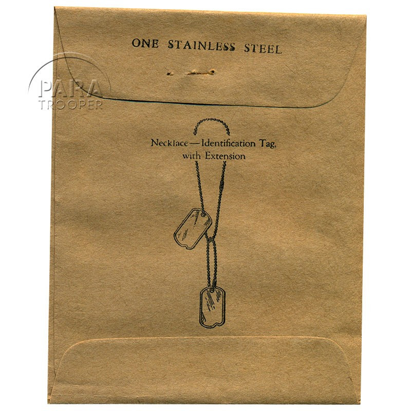 Necklace, Bead Type, Dog Tags, WWII