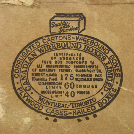 Carton, Canadian Red Cross, Food Parcel, Prisoner of War