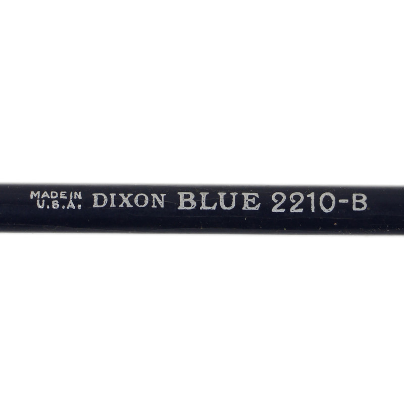 Pencil, Colored, DIXON, Blue 2210-B, Made in U.S.A.