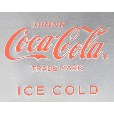 Cooler, Coca-Cola, Metal steel, Inox, Large