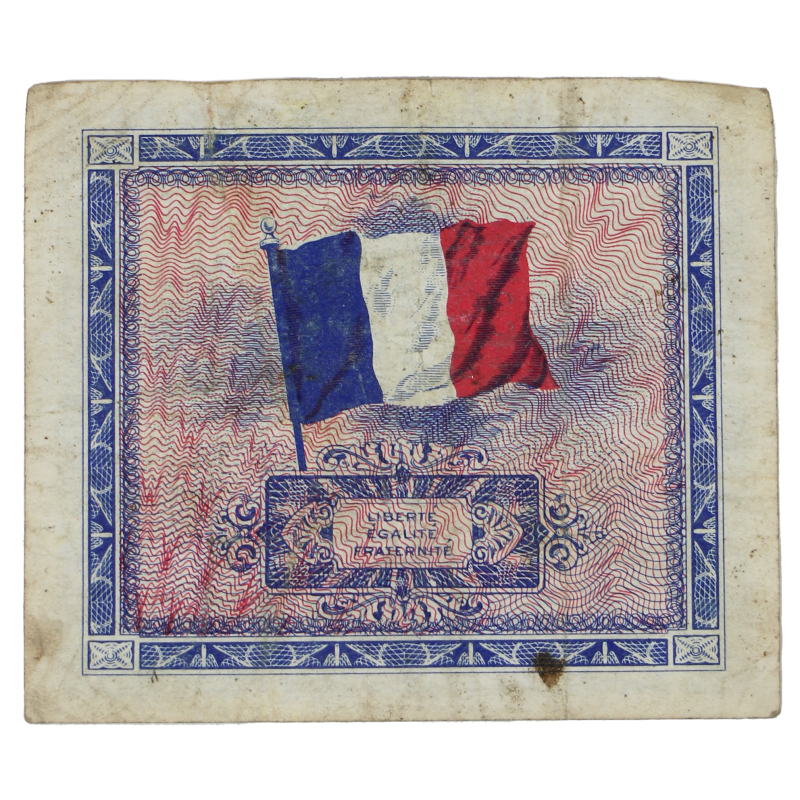 Banknote, 5 Francs, Invasion Money, 1944