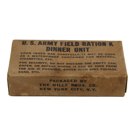 Ration K, Dinner Unit, 1st Type, Complete