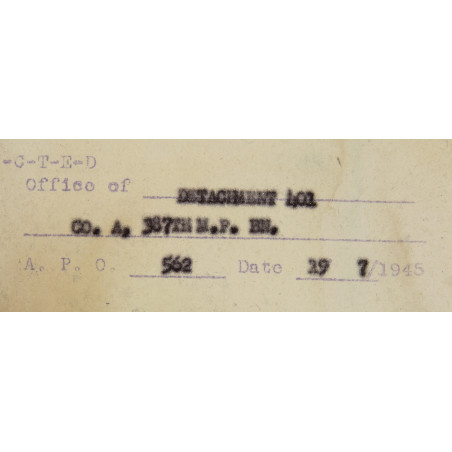 Report of Delinquency, Pfc. Mariano Ramirez, 1163rd Labor Sup. Co ...
