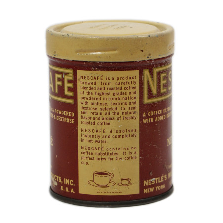 Boîte de café soluble, NESCAFÉ, ration Ten-in-One, vide