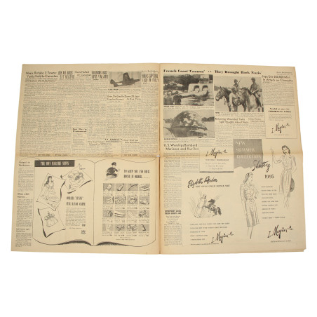 Newspaper, Seattle Post-Intelligencer, June 15, 1944, 'Nazis Retake 3 ...