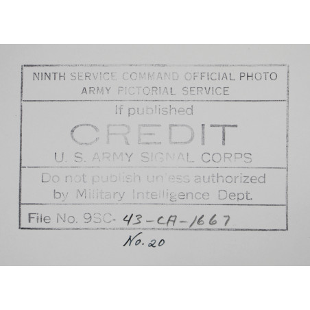 Photographie, US Army Dental Corps