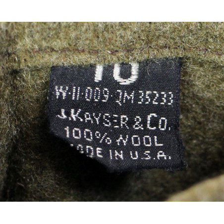 Gloves, Wool, with Leather Palm, US Army, J. KAYSER & CO., Size 10