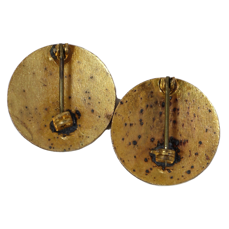 Paire de crests, 33rd Infantry Division, à épingle