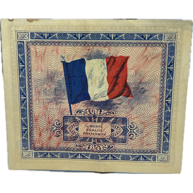 Banknote, Flag, (Invasion Money), 2 Francs, 1944
