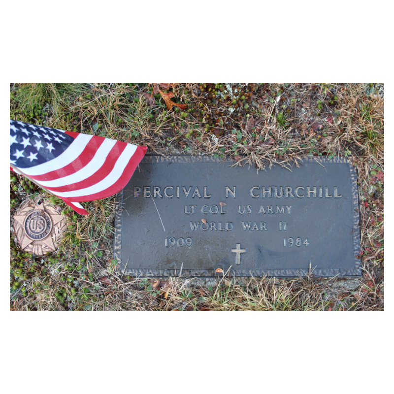 Permit, Driving, Personal, Maj. Percival Churchill, US Army