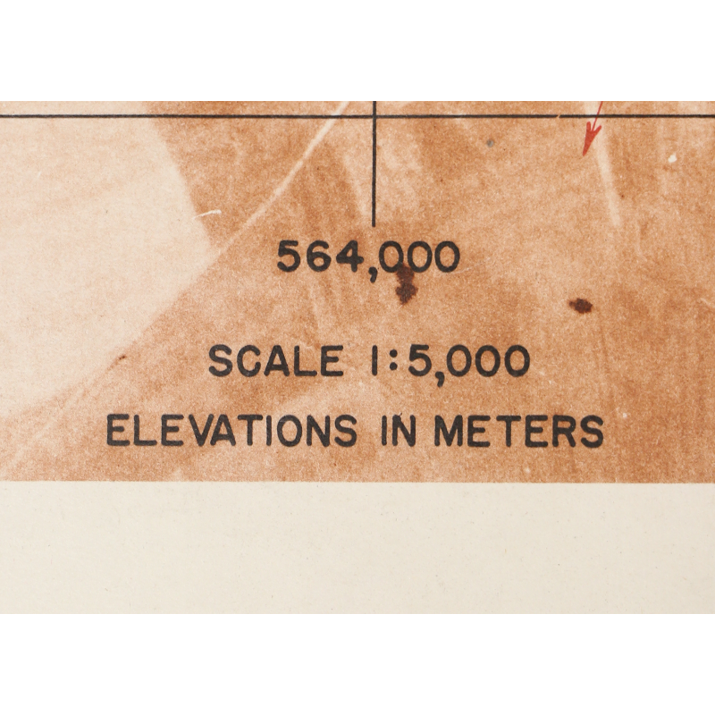 Map, Fort Bining, US Army, Maginot line