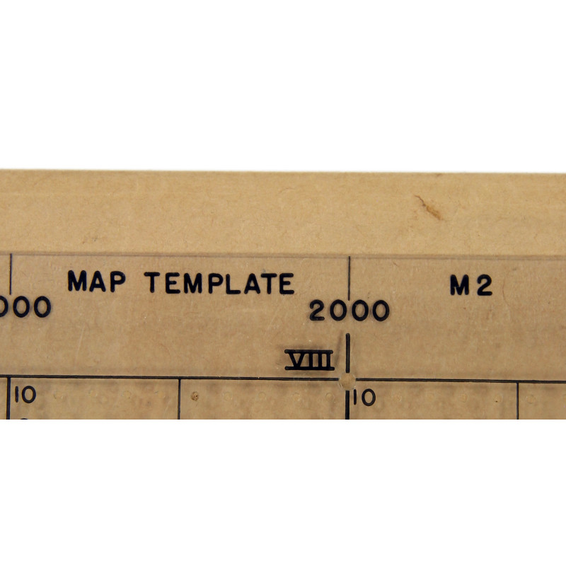 Map Template, M2, for Map Case, M-1938, US Army