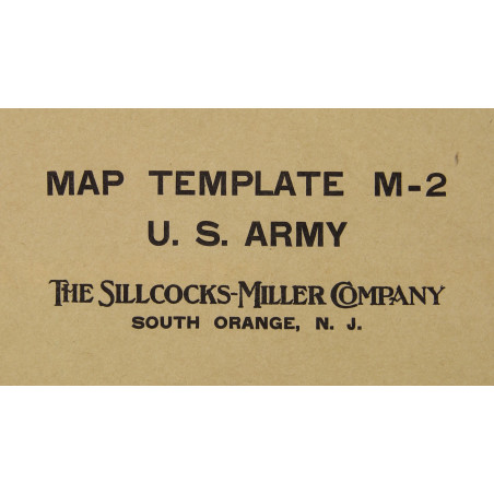 Map Template, M2, for Map Case, M-1938, US Army
