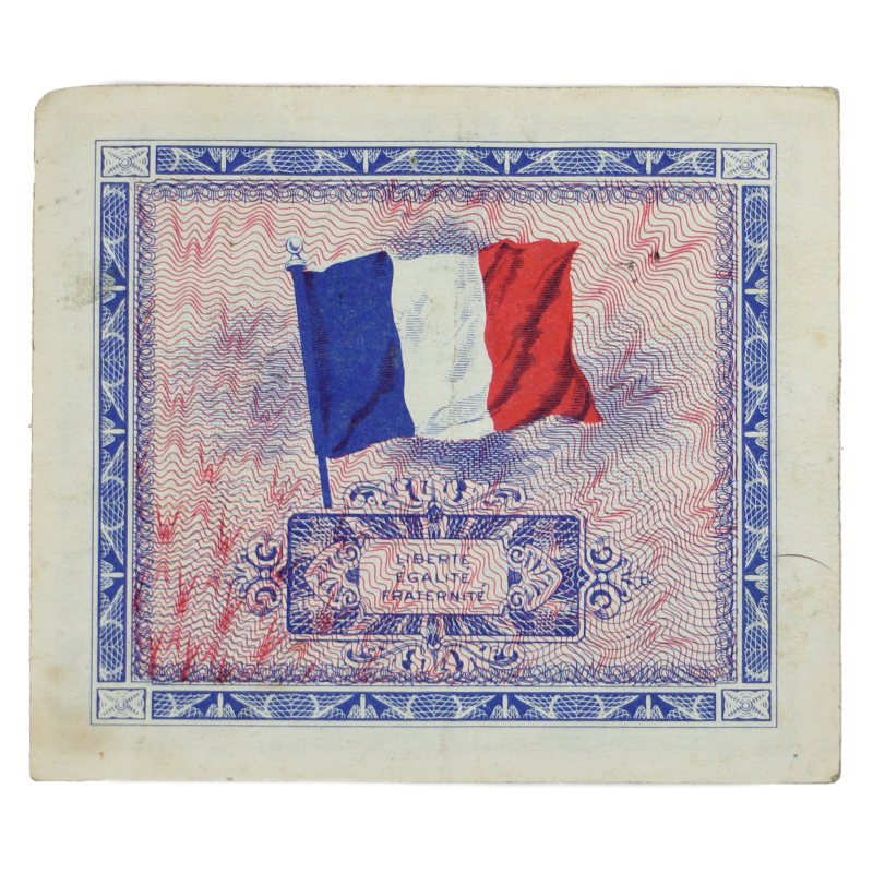 Banknote, 5 Francs, Invasion Money, 1944