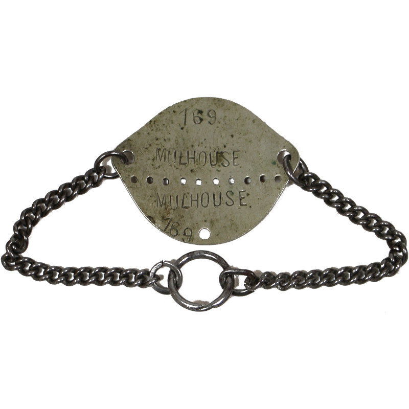 Dog Tag, French, Alfred Meyer, Mulhouse