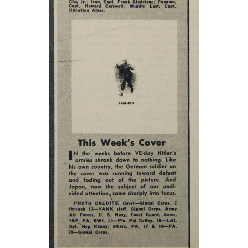 Magazine, YANK, June 1, 1945, Victory in Europe Issue