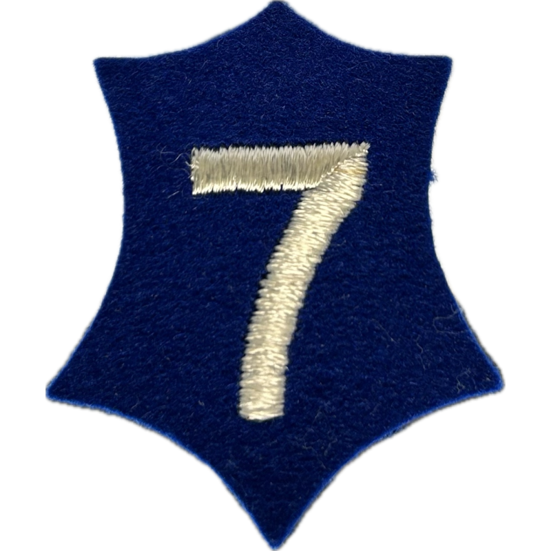 Insigne, VII Corps, US Army, Utah Beach (1er modèle), feutre
